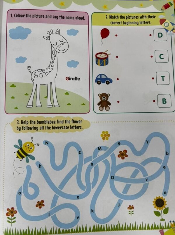 Golden Minds 365 English Activity Book For 3+ Years' Kids - Books Jugaad